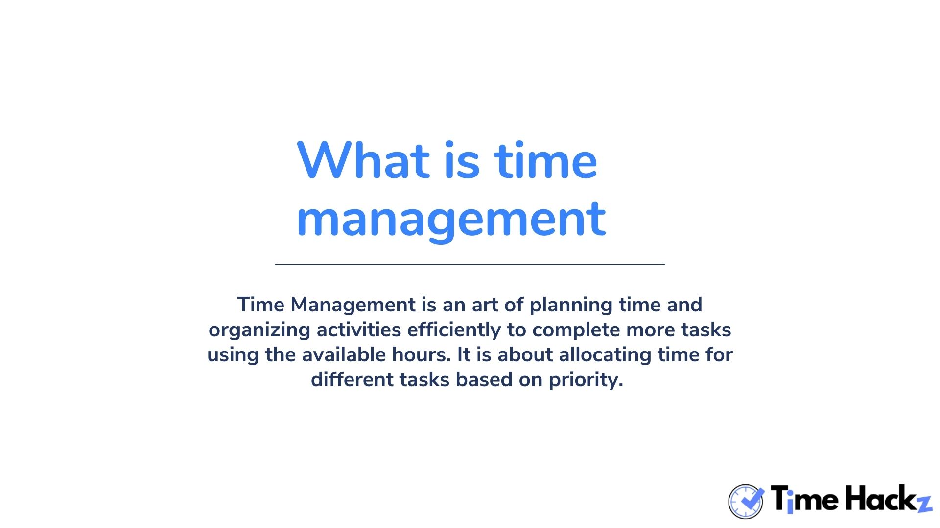 Time Management Presentation